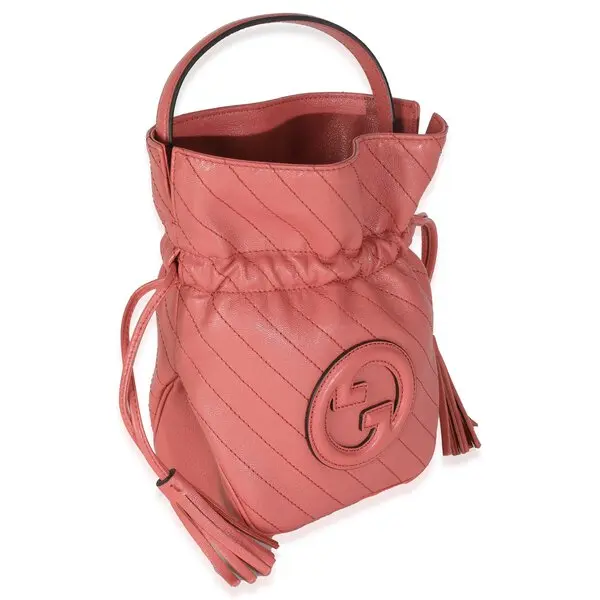 Gucci Calfskin Blondie Bucket Bag - Pink