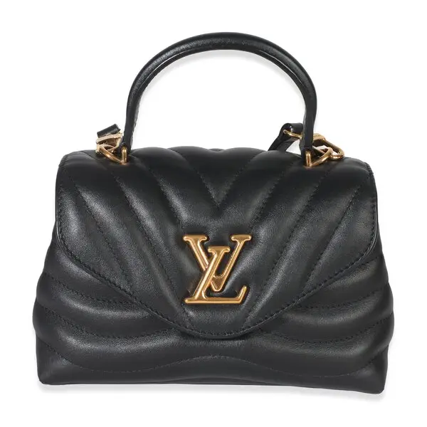 LOUIS VUITTON Calfskin New Wave Hold Me Top Handle Bag - Black