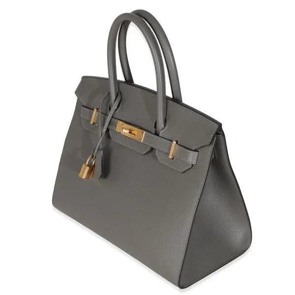 Hermès Gris Meyer Epsom Sellier Birkin 30 Ghw