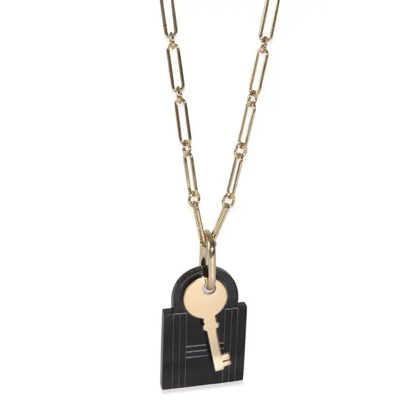 Hermès Gold-plated Amulette Padlock Pendant - Gold_plated