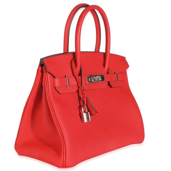 Hermès Rouge Radieux Togo Birkin 30 Phw