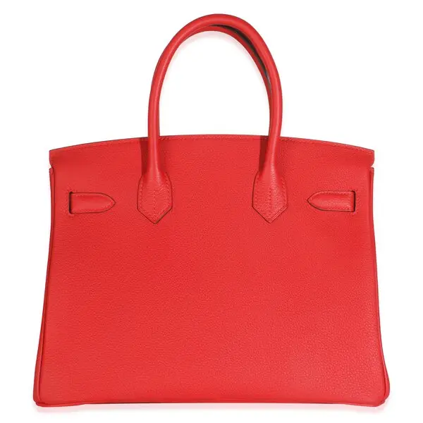 Hermès Rouge Radieux Togo Birkin 30 Phw
