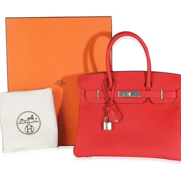 Hermès Rouge Radieux Togo Birkin 30 Phw