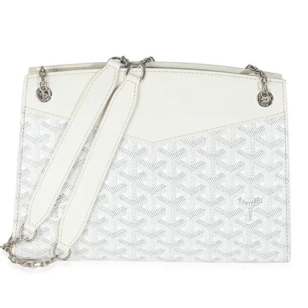 Goyard Goyardine Canvas Rouette Structure Pm - White