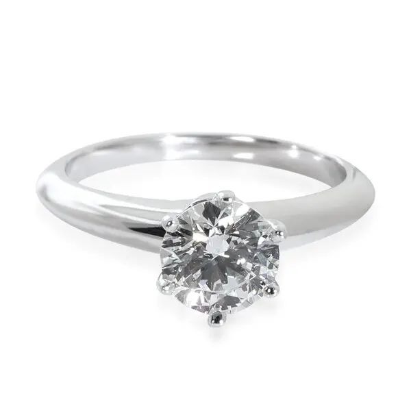 Tiffany & Co. 0.92 Ct Round Brilliant Diamond Engagement Ring - Platinum