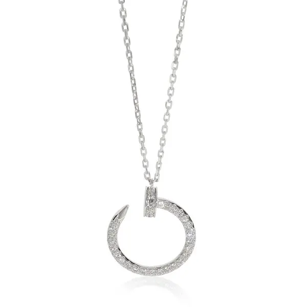CARTIER White Gold Diamond Juste Un Clou Pendant - White_gold