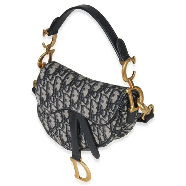 Dior Oblique Canvas Saddle Bag