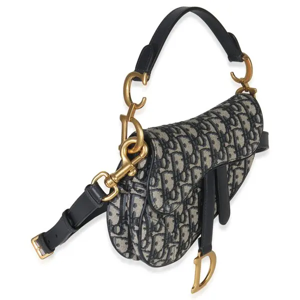 Dior Oblique Canvas Saddle Bag