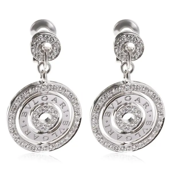 BVLGARI Cerchi Astrale Diamond Earrings - White_gold