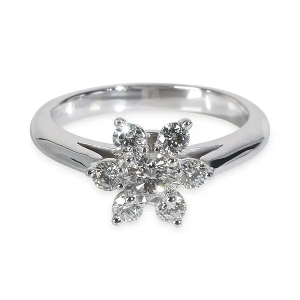 Tiffany & Co. Paper Flowers Diamond Ring - Platinum