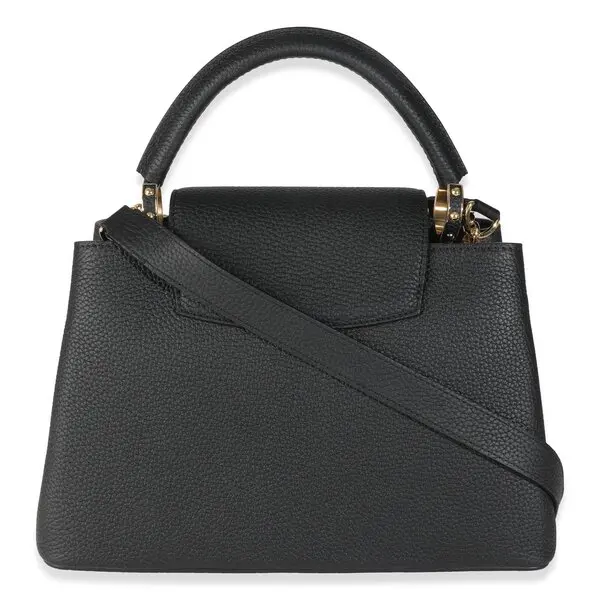 LOUIS VUITTON Capucines Mm Taurillon - Black