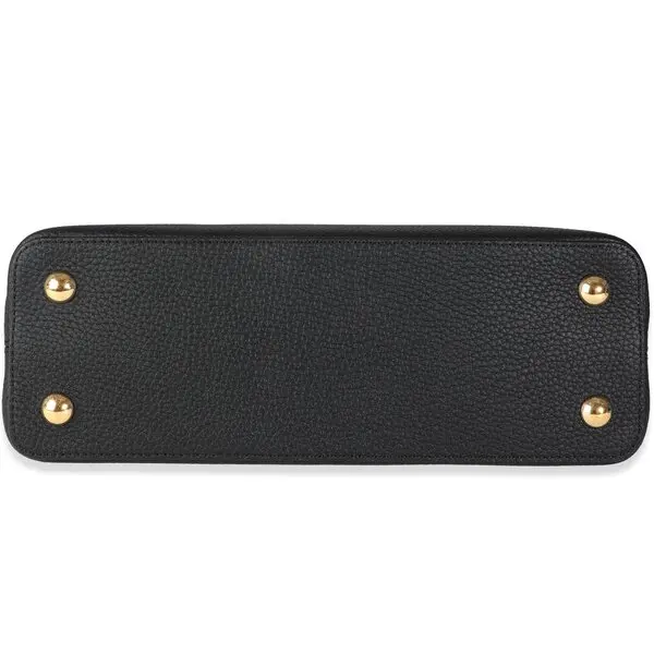 LOUIS VUITTON Capucines Mm Taurillon - Black