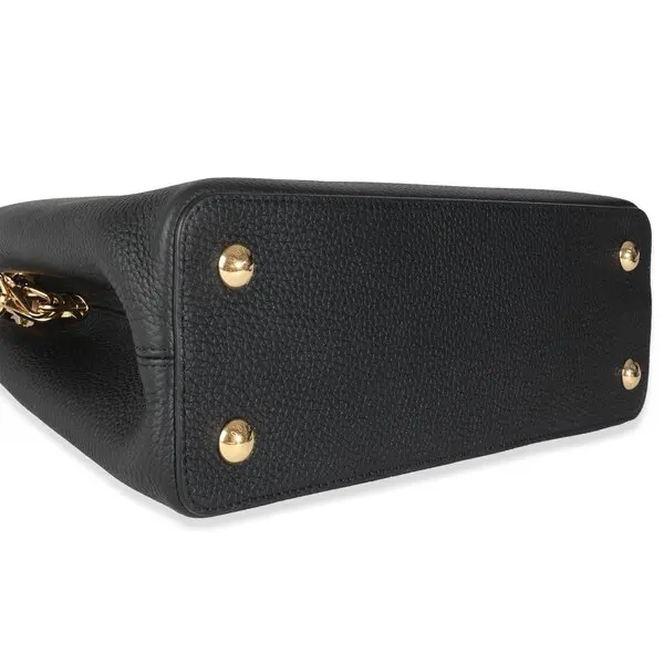 LOUIS VUITTON Capucines Mm Taurillon - Black