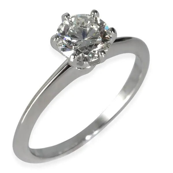 Tiffany & Co. 0.95 Ct Round Brilliant Diamond Engagement Ring