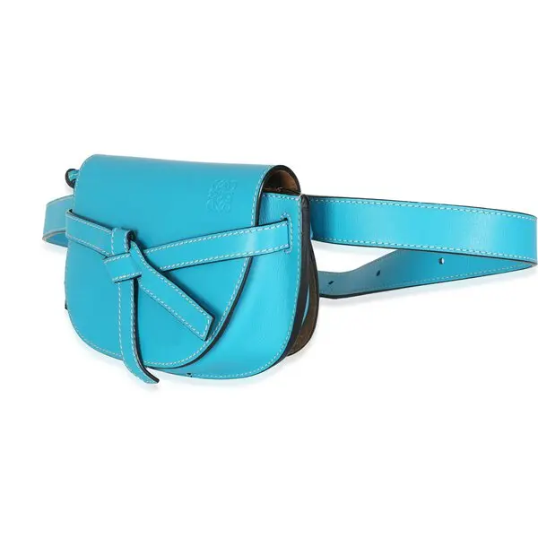 Loewe Calfskin Gate Belt Bag - Blue