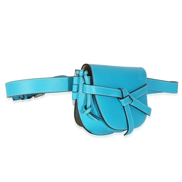 Loewe Calfskin Gate Belt Bag - Blue