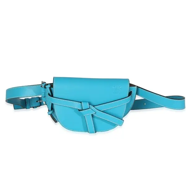 Loewe Calfskin Gate Belt Bag - Blue