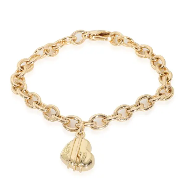 Tiffany & Co. Yellow Gold Vintage Cupid's Arrow Heart Charm Bracelet - Yellow_gold