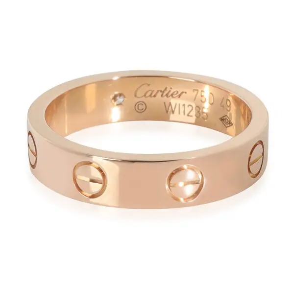 CARTIER Rose Gold Diamond Love Ring