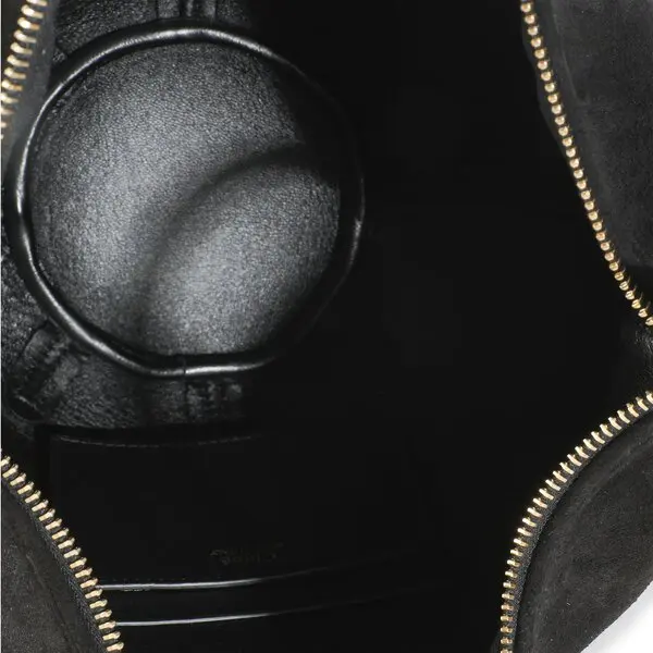 Chloé Suede Gold Bracelet Bag - Black