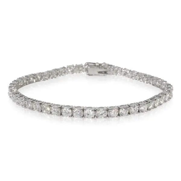 MYGEMMA 14k White Gold 8.98 Total Carat Weight Diamond Bracelet - White_gold