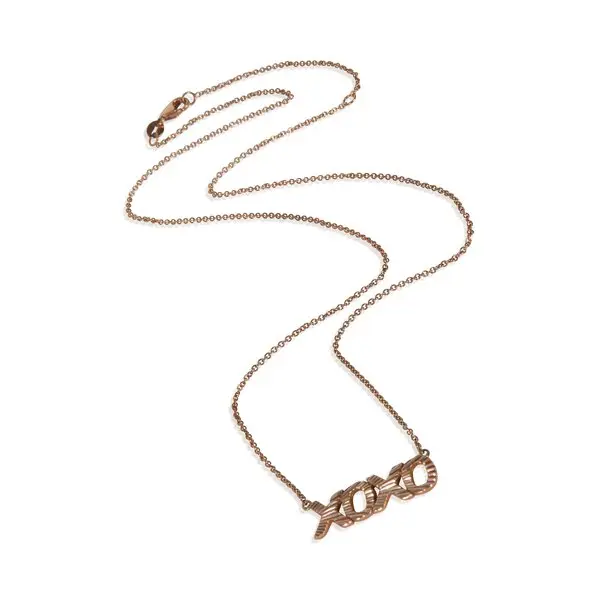 MYGEMMA Rose Gold Xoxo Pendant Necklace