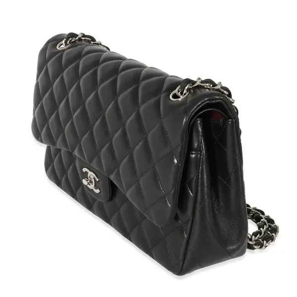 Chanel Quilted Lambskin Jumbo Classic Double Flap Bag