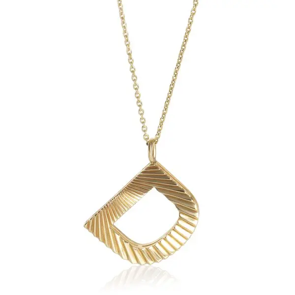 MYGEMMA Yellow Gold Initial D Pendant