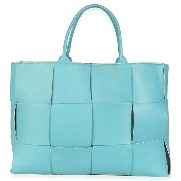 Bottega Veneta Nappa Maxi Intrecciato Arco Tote - Blue