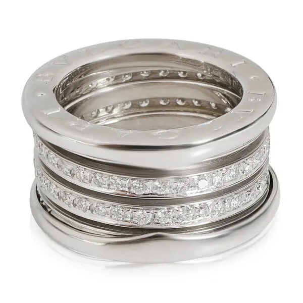 BVLGARI B.zero1 Three-band Diamond Ring - White_gold