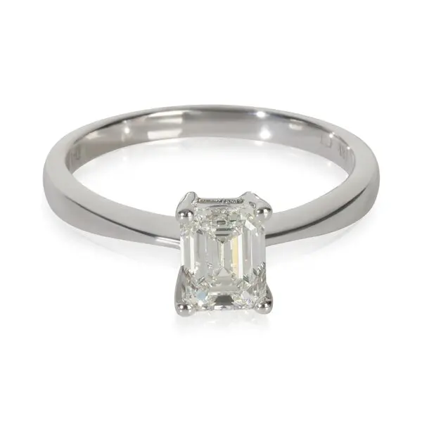 MYGEMMA 18k White Gold 1 Ct. Emerald Diamond Ring - White_gold