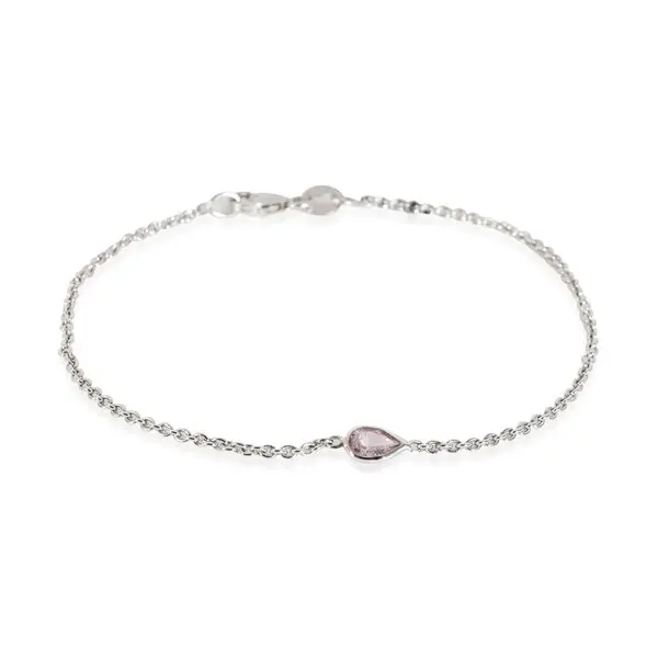 MYGEMMA Gia Fancy Intense Purplish Pink Pear Diamond Bracelet - White_gold