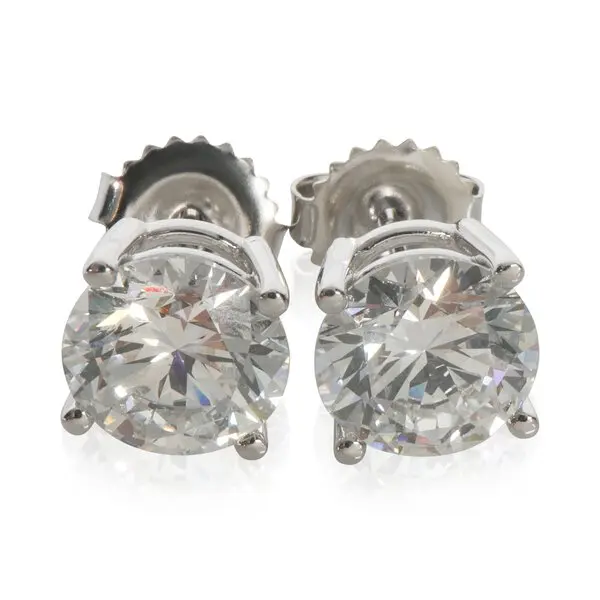 MYGEMMA 4.11 Ctw White Gold Lab-grown Diamond Earrings - White_gold