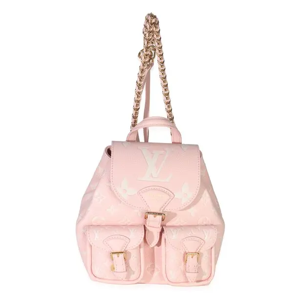 LOUIS VUITTON Monogram Empreinte Backup Backpack - Pink