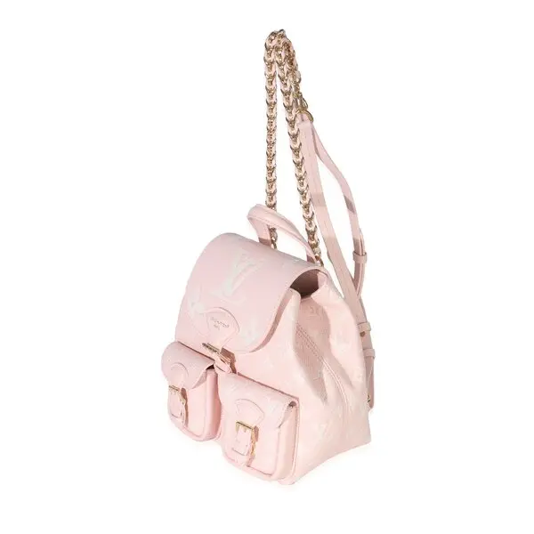LOUIS VUITTON Monogram Empreinte Backup Backpack - Pink