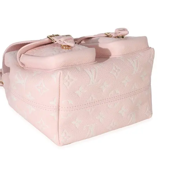 LOUIS VUITTON Monogram Empreinte Backup Backpack - Pink