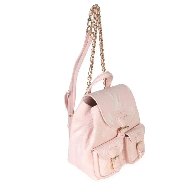 LOUIS VUITTON Monogram Empreinte Backup Backpack - Pink