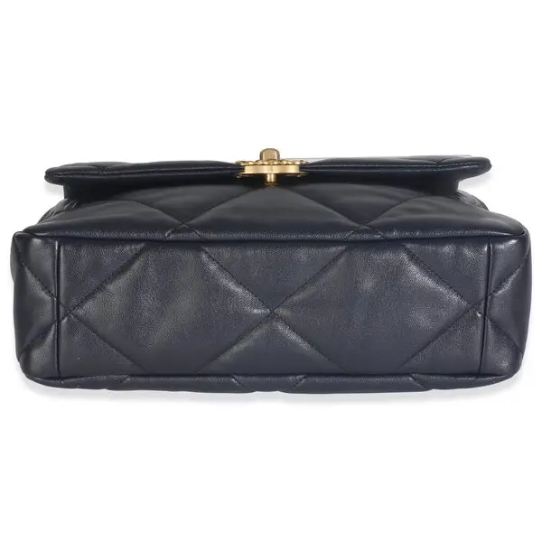 Chanel Navy Quilted Lambskin 19 Flap Bag