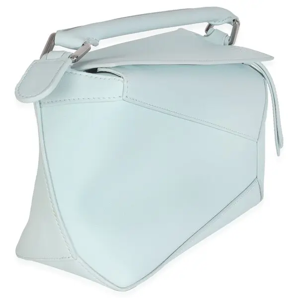 Loewe Iceberg Classic Calfskin Puzzle Edge Bag - Blue