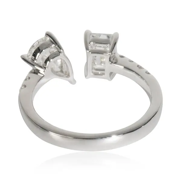 MYGEMMA 2.19 Ctw White Gold Lab-grown Diamond Ring