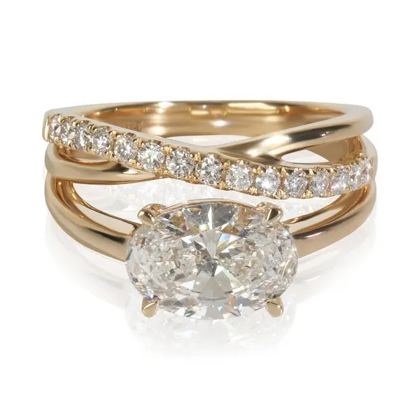 MYGEMMA 2.28 Ctw Yellow Gold Lab-grown Diamond Ring - Yellow_gold