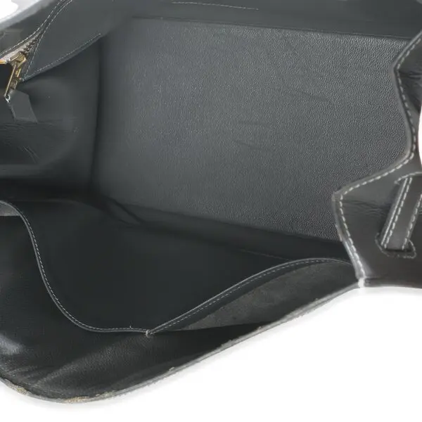 Hermès Ardoise Box Sellier Kelly 32 Ghw - Gray