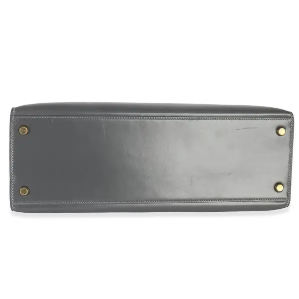 Hermès Ardoise Box Sellier Kelly 32 Ghw - Gray