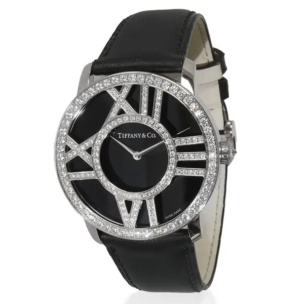 Tiffany & Co. Atlas Z1902.10.40e10a Watch In 18k White Gold - White_gold