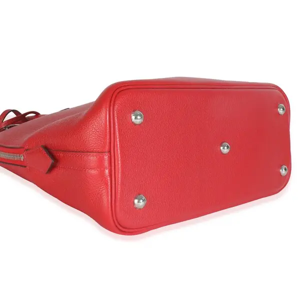 Hermès Rouge Pivoine Evercolor 1923 Bolide 30 Phw