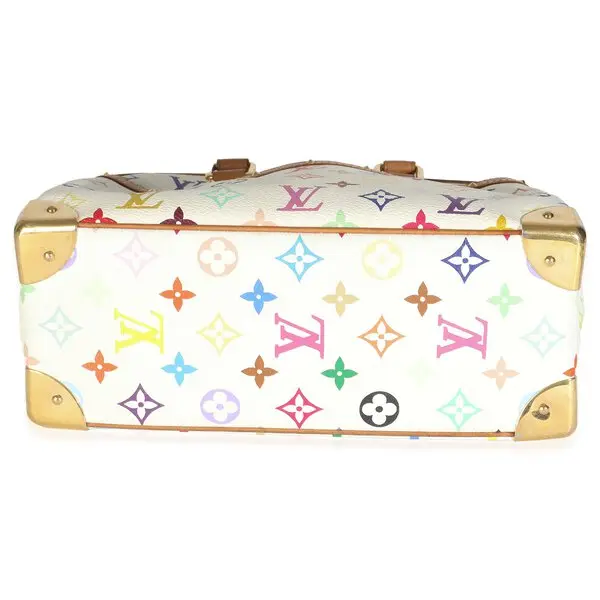 LOUIS VUITTON White Monogram Canvas Trouville
