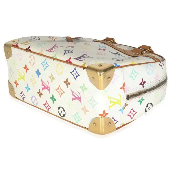 LOUIS VUITTON White Monogram Canvas Trouville