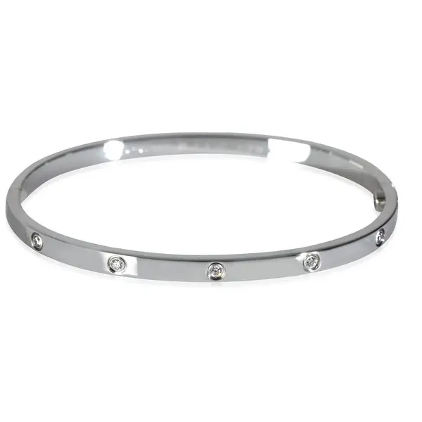 CARTIER Love Bracelet, Diamond Accent - White_gold