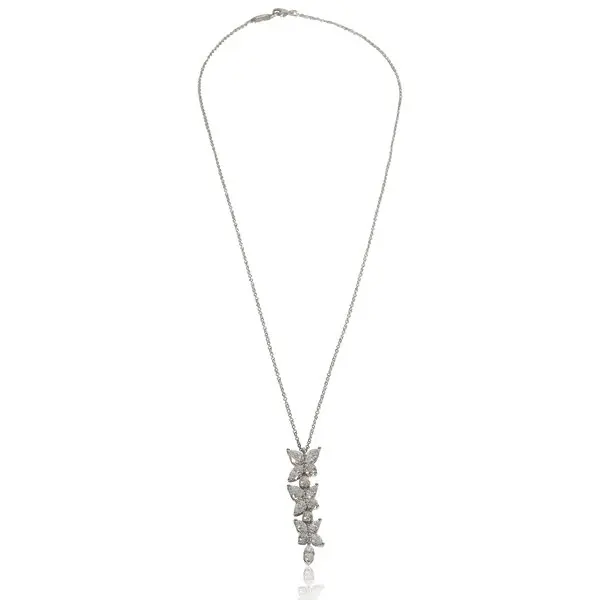 Tiffany & Co. Diamond Victoria Mixed Cluster Drop Pendant