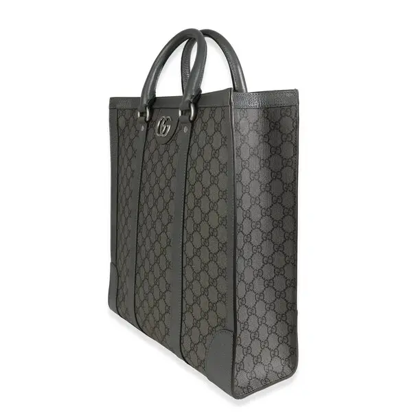 Gucci Gg Coated Canvas Ophidia Tote - Gray